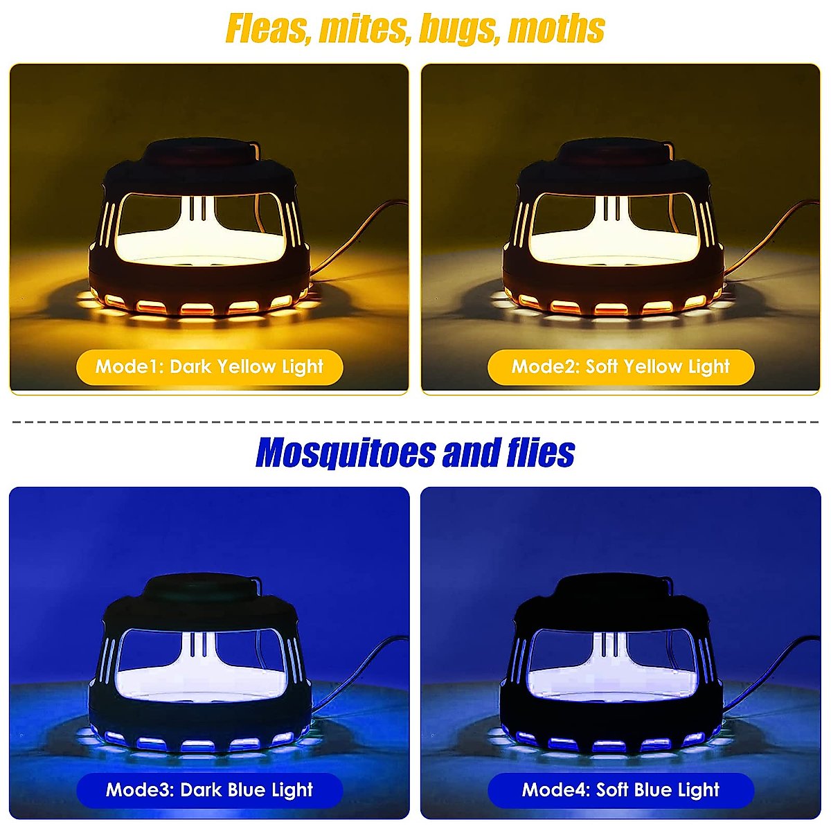 2 Pack Flea Traps for Inside Your Home,2023 𝗨𝗽𝗴𝗿𝗮𝗱𝗲𝗱 Flea Trap with LED Light for Indoor,Flea Killer Bed Bug Trap with 20 Sticky Pads,Sticky 𝗙𝗹𝗲𝗮 𝗧𝗿𝗮𝗽,Safe for Kids,Friendly to Pets