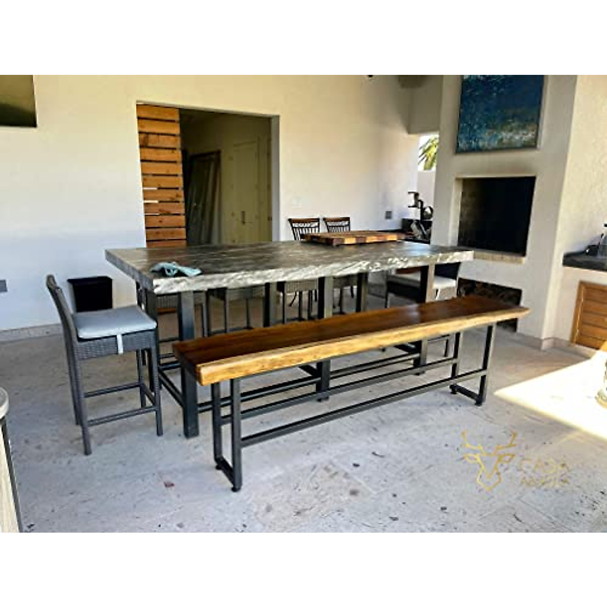 Live Edge Wood Bench (70, Brown)