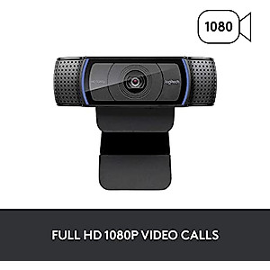 Logitech Webcam C920S HD Pro with Privacy Shutter - 1080p Streaming Widescreen Video Camera - Built in Microphone for Recording