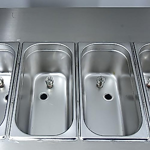 Kolzayier ETL Commercial 7(4+3 Mixed) Flavors Soft Ice Cream Machine,Floor Style Heavy Duty Soft Serve Ice Cream Maker,17 gallon/Hour,Upper Tanks Refrigerated,full Transparent Dispenser Set