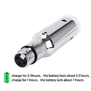 CHINLY DMX 512 Dfi DJ 2.4G 1PCS Wireless Receiver Built-in Battery Rechargeable for LED Stage Par Party Light