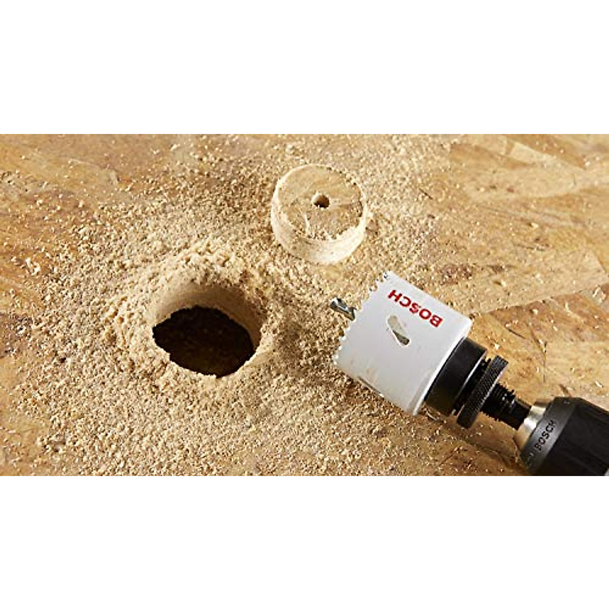 BOSCH HSBIM9 9-Piece Bi-Metal Hole Saws Assorted Kit with SpinLOCK Universal Arbor with Included Carrying Case for General Purpose Applications in Wood, Aluminum, Metal, Plastic Materials