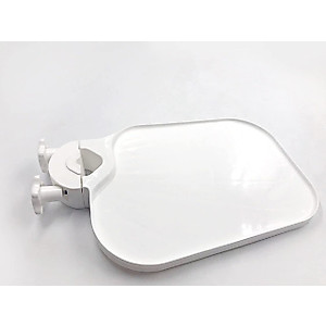 OUBO Adjustable White Pole Post Mounted Square Utility Access Shelf Tray US100 Holders Fit on Any Chair