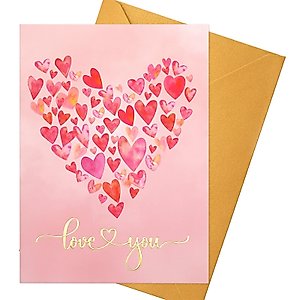 ceiba tree Love Card Anniversary Card Sweetest Day Card for Him Her with Envelopes