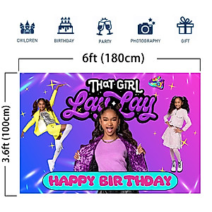 That Girl Lay Lay Party Backdrop Banner, That Girl Lay Lay Birthday Party Decorations Photography Background