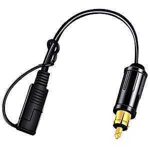SAE Connector, SAE Plug, Cigarette Lighter Accessory Plugs DIN, Plug to SAE Adapter Connector for BMW, Car Cigarette Lighter Splitter Adapter Power Charger Port