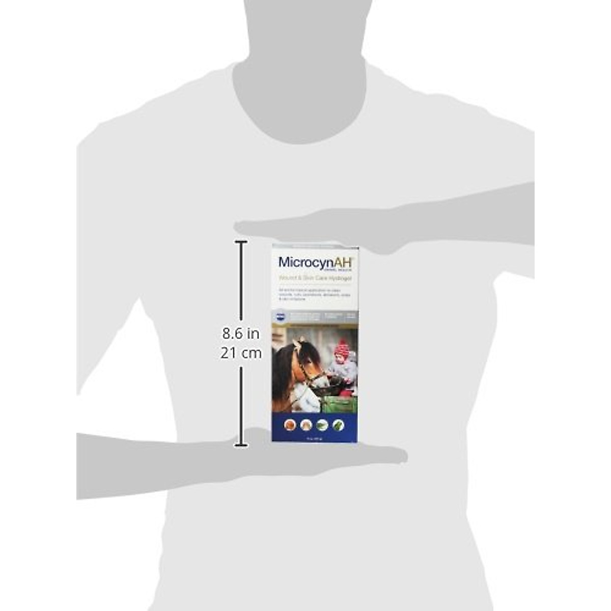 MicrocynAH Wound and Skin Care Sprayable Hydrogel, 16-Ounce