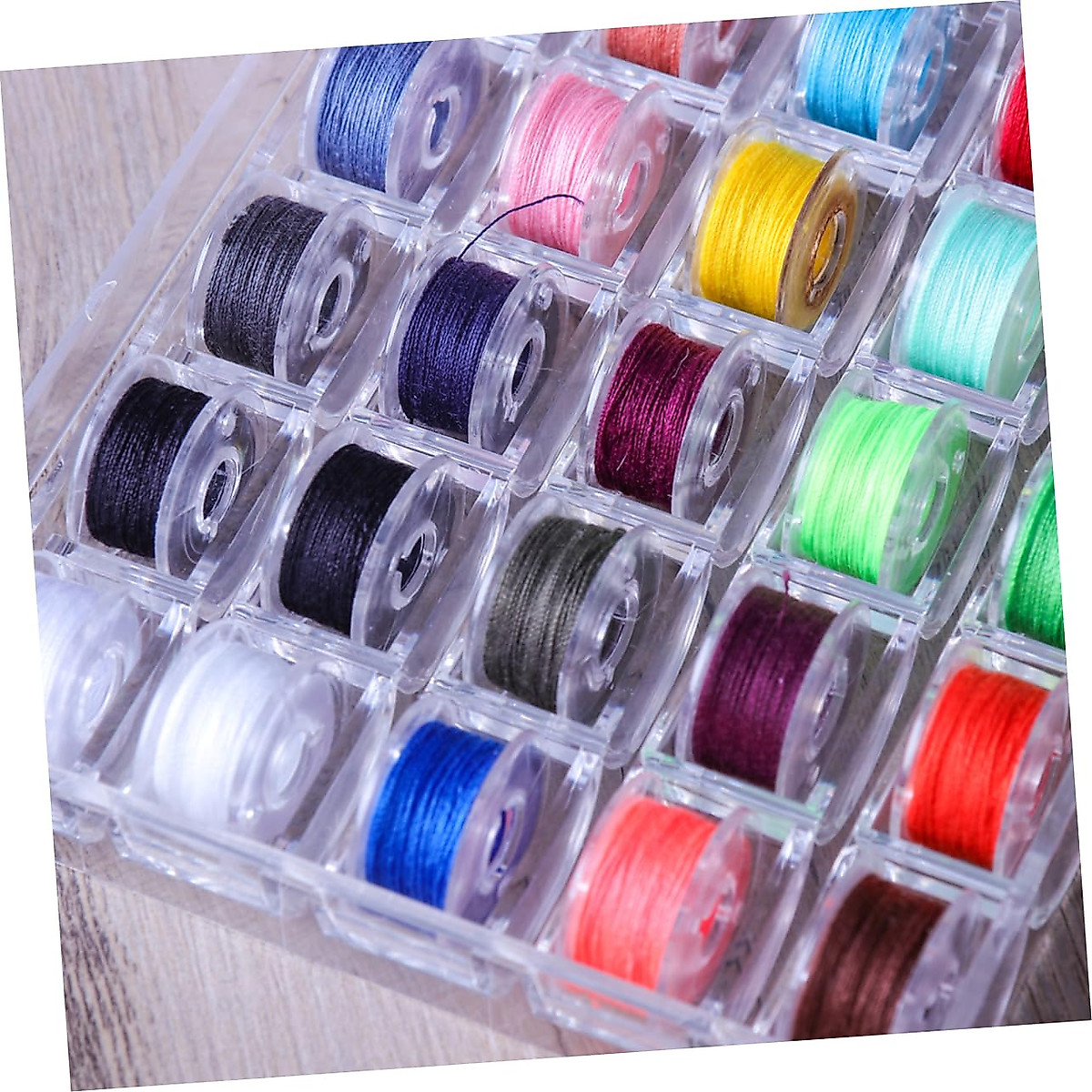 TEHAUX Home Sewing Machines 25 Pcs Bobbin Case Bobbin Winder Bobbin Thread Bobbin Storage Bobbin Holder High Speed Home Sewing Machine