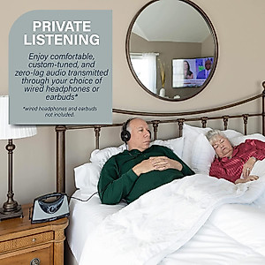 Sereonic Wireless TV Listening Speaker | TV-SB Portable Soundbox | Optical & Analog Connectivity | Extra Power Adapter | Diglo Microfiber Cloth