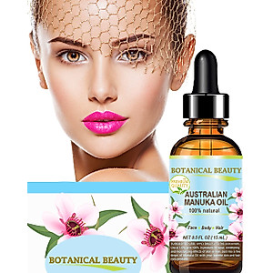 MANUKA OIL WILD GROWTH RAW 100% Natural VIRGIN UNREFINED Cold Pressed Carrier Oil. for Skin, Face, Hair, Lip and Nail Care 0.5 Fl.oz.- 15 ml by Botanical Beauty