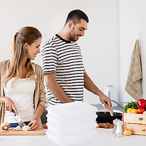 Valuetalk 4 Pieces Bacon Keeper, Plastic Bacon Refrigerator Keeper Storage Container with Lids, Fridge Food Refrigerator Storage Box for Vegetables, Cold Meat Deli, Cheese Container