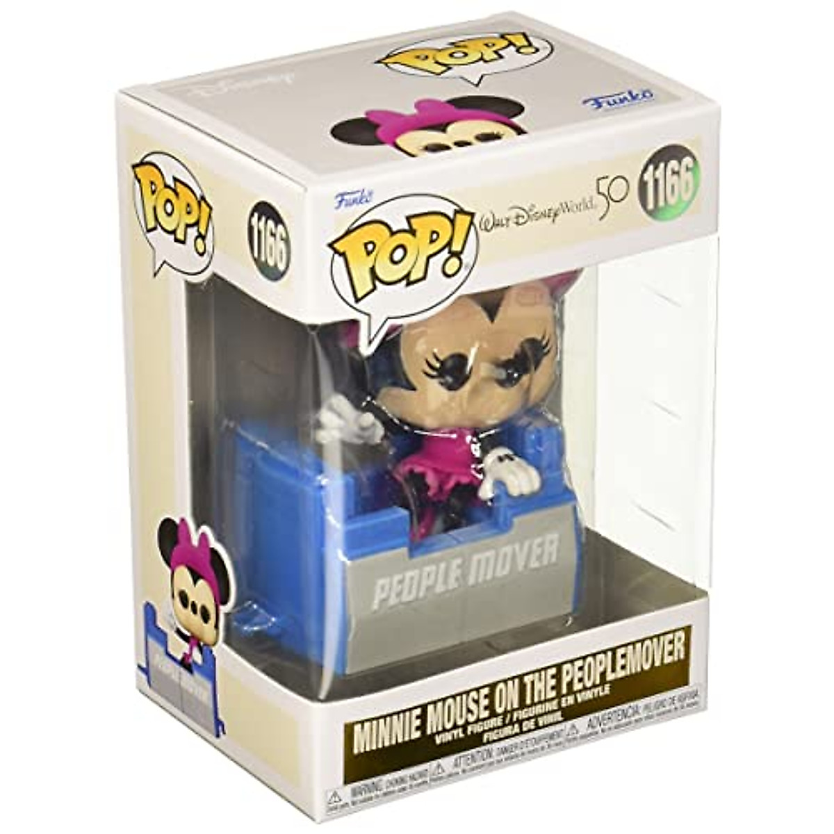 Funko Pop! Disney: Walt Disney World 50th - Minnie Mouse on The People Mover, Multicolor
