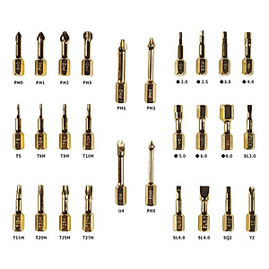 KER 30 in 1 T-Type Ratcheting Screwdriver Set with Magnetic Driver Kit - Versatile and Portable Tool Set for Daily Maintenance of Household Appliances, Bicycles, TVs, and Electric Sockets
