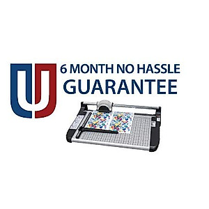 United RT18 Commercial Rotary Paper Trimmer, Sturdy Metal Base, 18" Cut Length, 15 Sheet Capacity, Office and Crafts