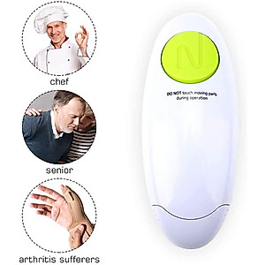 Electric Jar Opener for Weak Hands, one touch automatic deluxe jar opener for seniors with arthritis, chef, Hand Injury and children, for all kinds of Jars