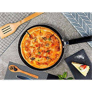 Mokpi Nonstick Skillet Crepe Pan Omelet Pan Pancake Fry Pan Kitchen or Camping Cookware (10-Inch, Black)