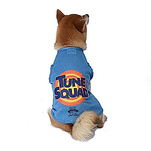 LOONEY TUNES Tunes Space Jam 2 Tune Squad Dog Tank Top Small Dog Shirt LOONEY TUNES Tunes Space Jam Jersey Mesh Blue Dog Shirt for Small Dogs from Space Jam Movie FF16274