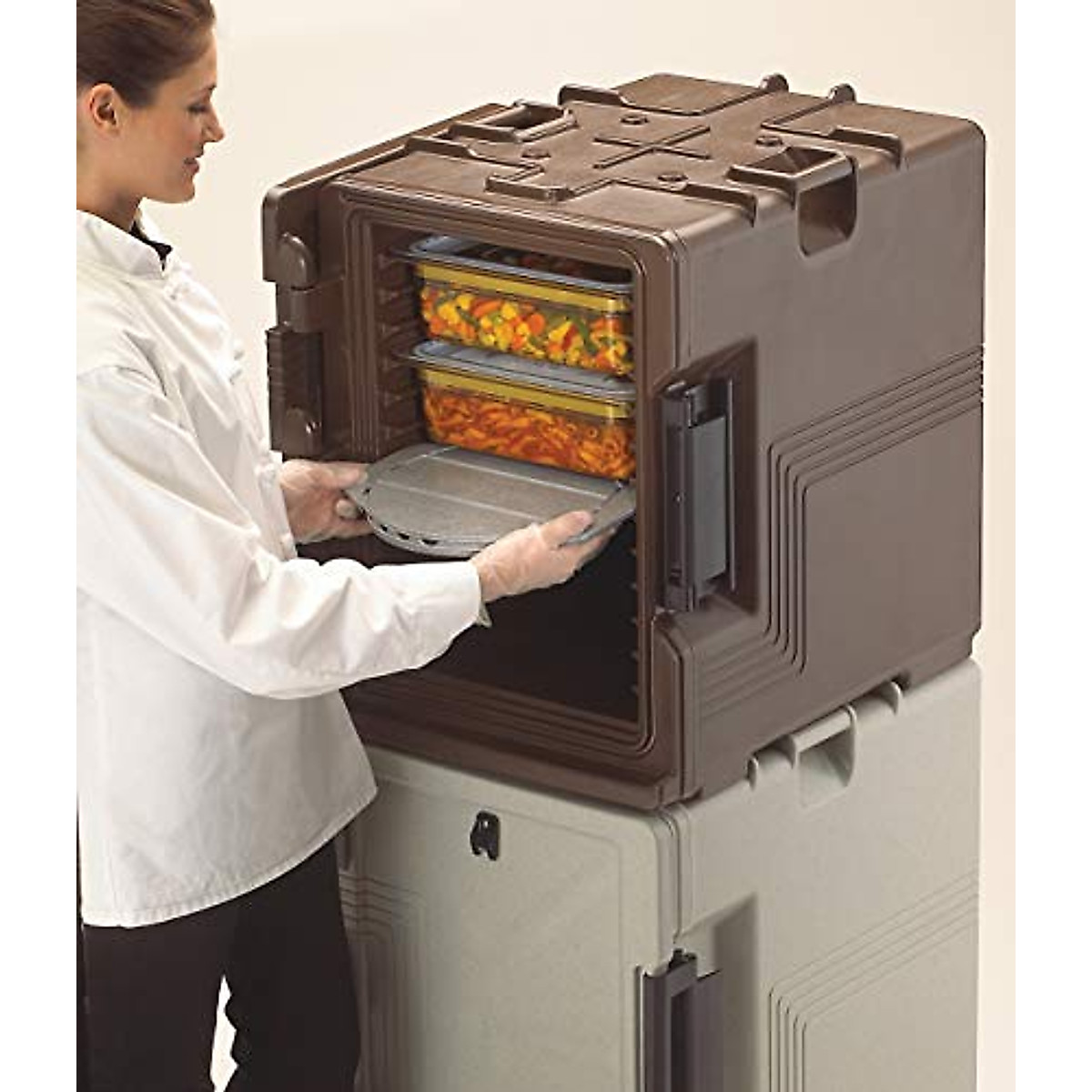 Cambro-1210PW191 Camwarmer, Heat Retentive Pellet Enclosed Within a Heat Resistant top & Bottom Tray, for use in Various Camcarriers, Camcarts and Combo Carts, Gray