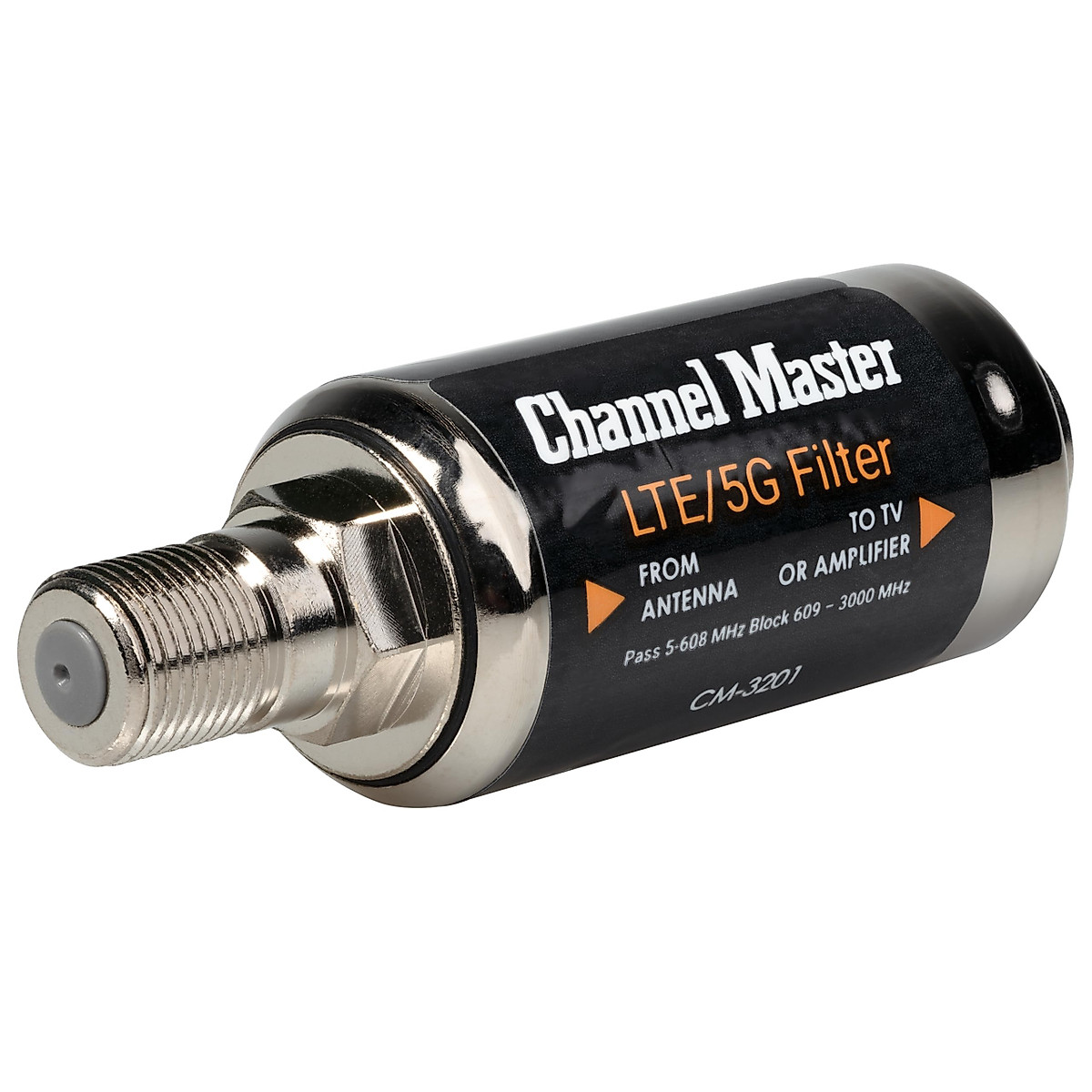 Channel Master LTE/5G Filter – Reduces Pixelation & Signal Issues from LTE, 4G, 5G Interference, Indoor/Outdoor Use, Built-in O-Ring for Weather Protection, Enhances OTA Digital HDTV Signal Quality