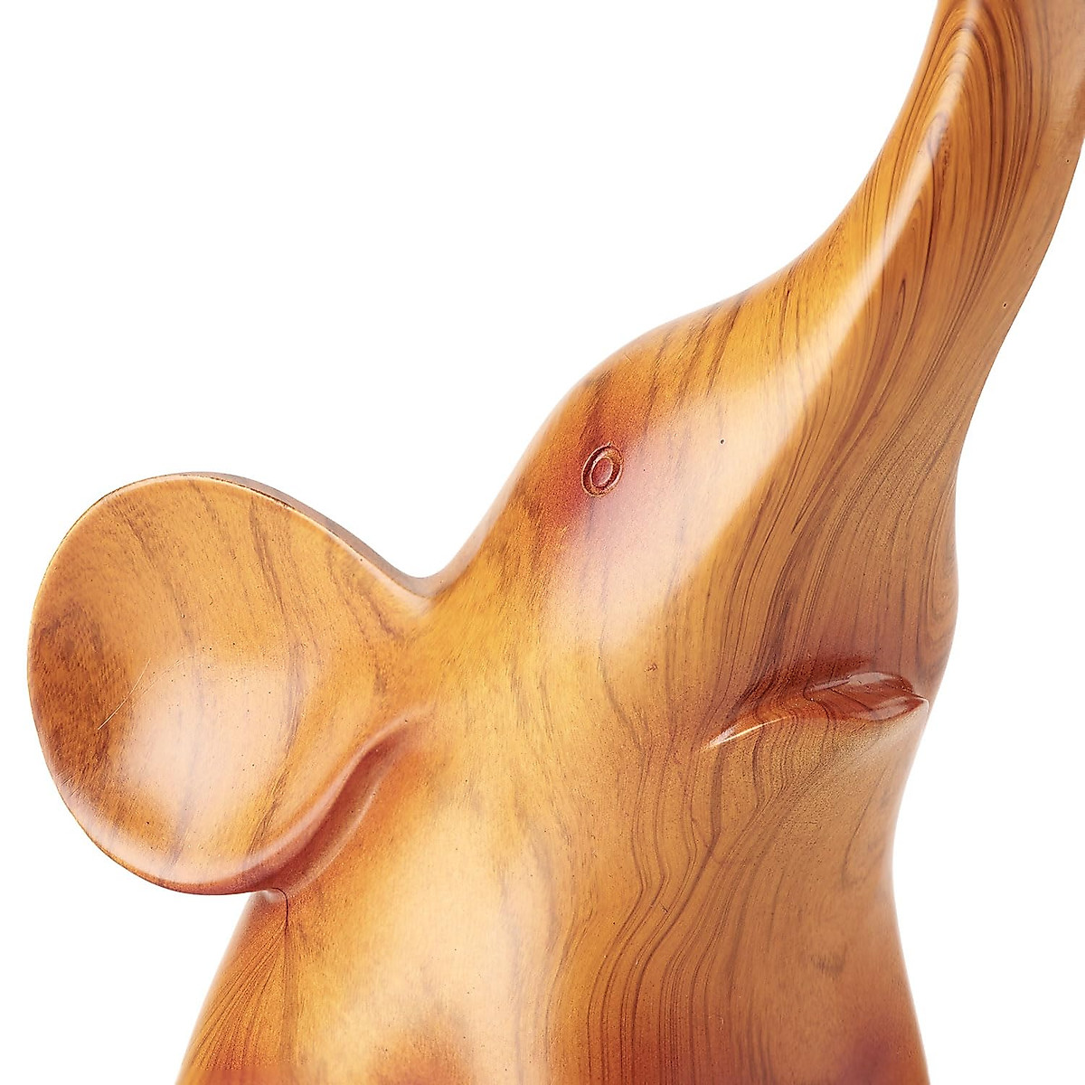 SIGNALS Loving Elephants Figurines, Wooden Elephant Statue, Elephant Figurines Home Decor