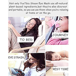 Steam Eye Mask for Dry Eyes, Warming Compress Eye SPA for Sleeping, Heated Eye Mask Relief Stress Eye Fatigue, Disposable Health Care Gifts, 9 Packs