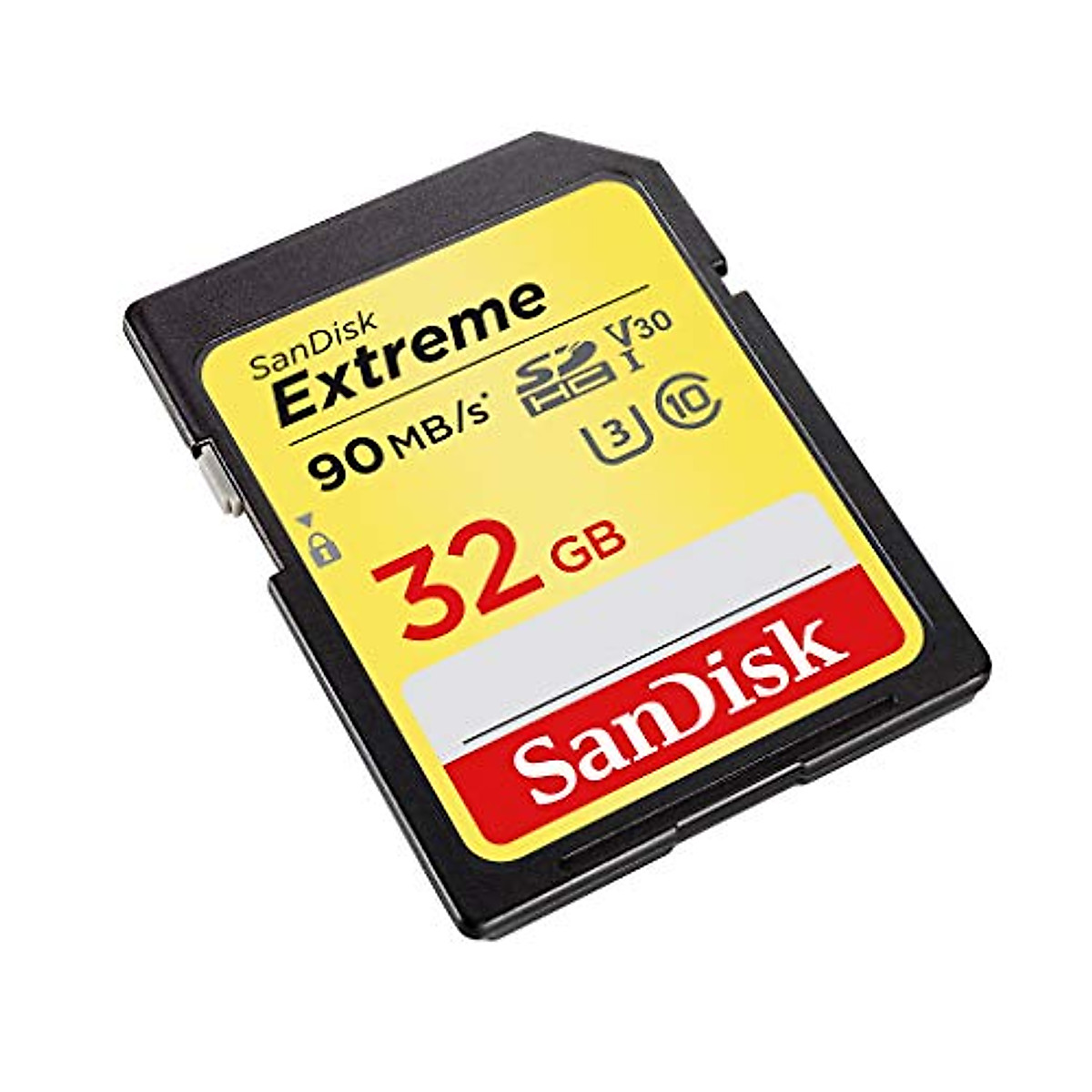 SanDisk 32GB Extreme SDHC UHS-I Memory Card - 90MB/s, C10, U3, V30, 4K UHD, SD Card - SDSDXVE-032G-GNCIN