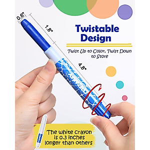 Creamify Rainbow Colors Face Painting Kits- 16 Colors Twistable Face Paint Marker Sticks with 2 Brushes, LGBT Washable Face Paint Crayons Kit, Birthday, Pride Day