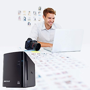 BUFFALO DriveStation Duo 2-Bay 8TB (2x4TB) TAA Desktop External Hard Drive USB 3.2