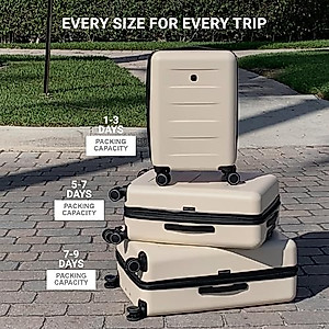 SwissGear 8020 Eclipse Hardside Expandable Luggage with Spinner Wheels, Ultimate Grey, Carry-On 18-Inch