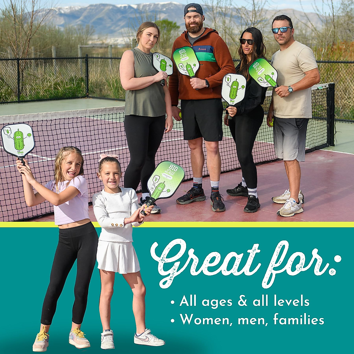 Big Dill Pickleball Original Carbon Fiber Pickleball Paddle | USA Pickleball Approved Paddles | Premium Graphite Pickleball Racket for Beginners to Pro Single Pickle Ball Paddle with Cover …