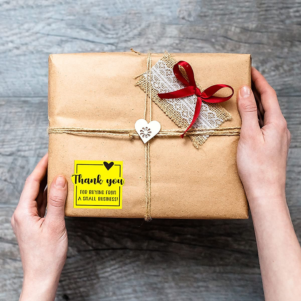 Yellow Thank You for Buying from a Small Business Stickers,Thank You Stickers,Bakeries Stickers,Handmade Stickers,Small Business Stickers, Envelopes Stickers, Gift Bags Packaging 500 PCS