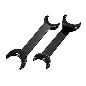 Superdental Double-headed T-Shape Intraoral Cheek Lip Retractor Opener Black Large and Small