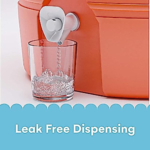 Noa Store Push-Button Cooler Spigot Replacement - Compatible with Rubbermaid Gott Water Cooler - Beverage Jugs Dispenser Valve with Thread Gasket - Durable Rubber Material- No Drip or Leak (Pack of 3)