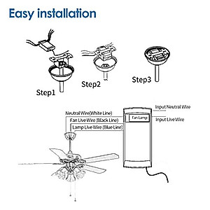 YEELED Light 42" Invisible Reversible Ceiling Fan with LED Light and Remote, 4 Retractable Blades Fan Chandeliers for Bedroom Livingroom, Indoor Ceiling Light Kits with Fans(42 Inch, Silver)