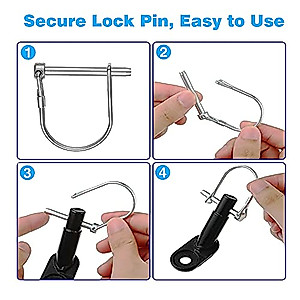 Thinvik Coupler Hitch Attachments for Instep and Schwinn Bike Trailers,Flat and Angled Couplers Metal, Bike Trailers Accessories for Kids&Pets, for Various of Bicycle Carriers, Trailer Size（Angled）