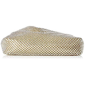 Jessica McClintock womens Logan Mesh Pouch Evening Bag, Lt Gold, One Size US