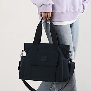 Women's Canvas Tote Bag Crossbody Satchel Bag Nylon Purse Shoulder Bag Hobo Bag Cute Large Size Casual Clutch