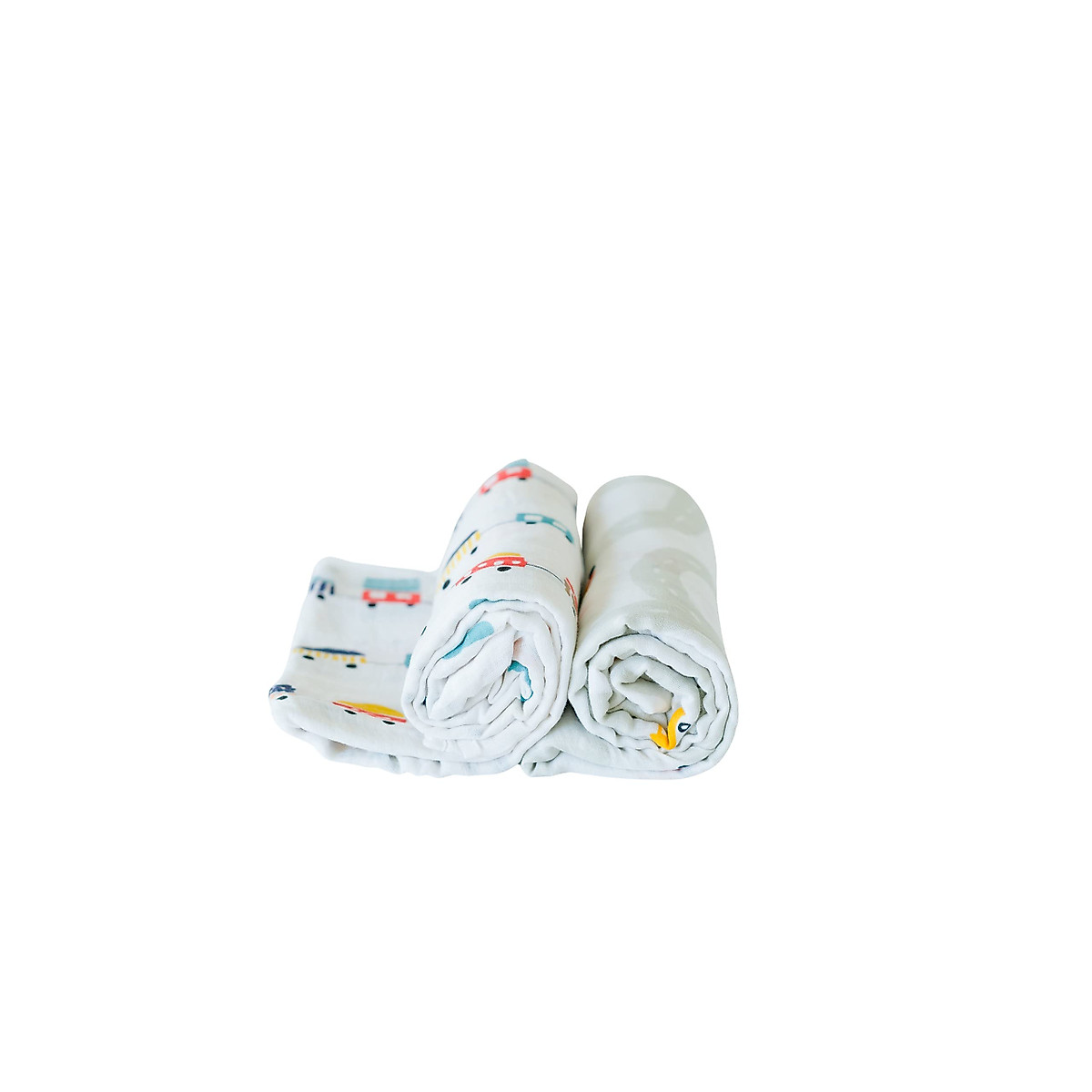 ADDISON BELLE – 2 Pack Swaddle Blanket – 100% Muslin Cotton Newborn Swaddle for Baby Boy/Girl – Soft Lightweight Baby Wrap + Receiving Blanket – Unisex – 47” x 47” (Cars+Trains)