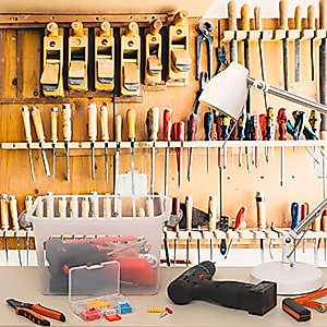 Citylife 8 Packs Plastic Storage Bins with Lids Stackable Storage Containers for Organizing Large Multi-Purpose Shoe Box