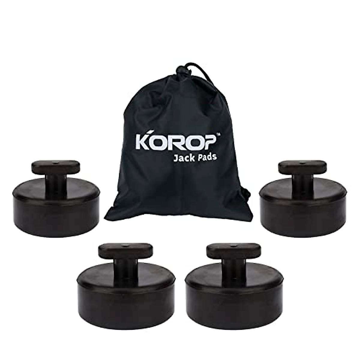 Lifting Jack Pad (4pcs) Compatible with Chevy Corvette C5 C6 C7, Rubber Lift Point Adapter Jack Pucks with Storage Bag