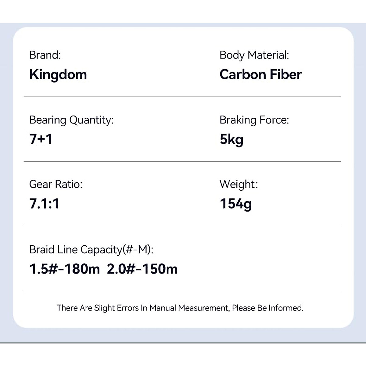 KINGDOM Baitcasting Reels Lightweight Graphite Frame Fishing Reels with Corrosion Resistant Bearings Baitcaster Reels Carbon Fiber Drag Baitcast Reels with 7.1:1 Gear Ratio Casting (right)