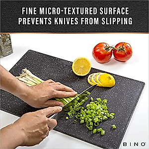 BINO Cutting Board | BPA-Free Chopping Board | Cutting Boards for Kitchen Durable, Large Surface, Multipurpose, Dual-Sided, Dishwasher Safe | Charcuterie Accessories | Home & Kitchen Utensils