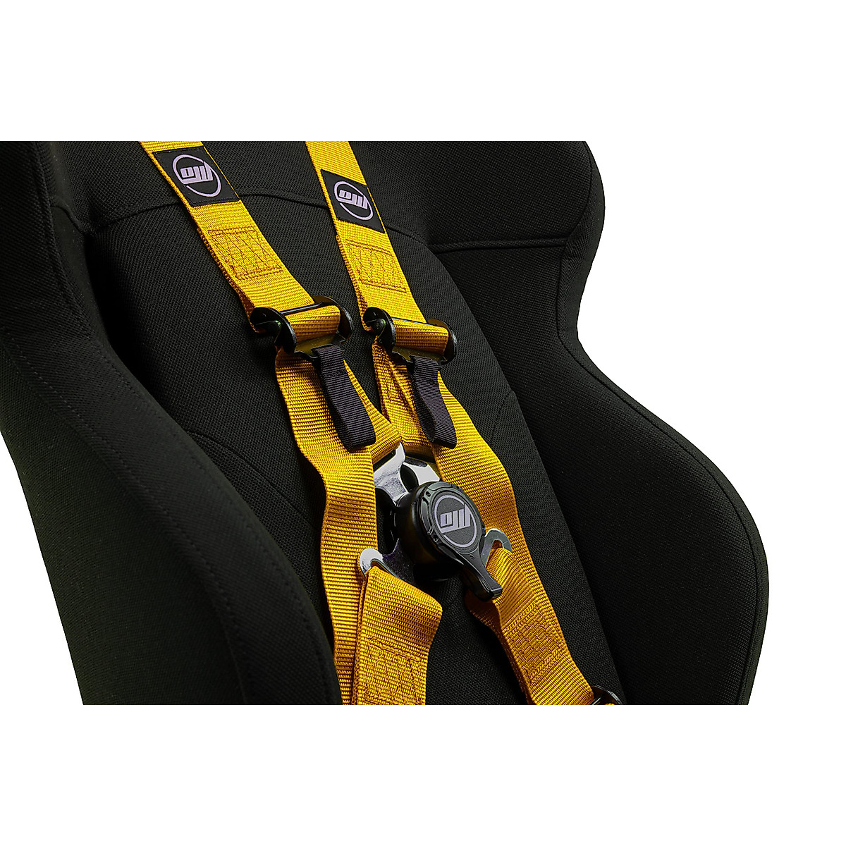 OpenWheeler Racing and Flight Simulation Cockpit Four Point Harness. Virtual Reality add-on. Yellow