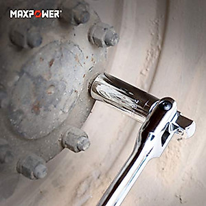 MAXPOWER 3/8-Inch Drive Deep Socket Set, SAE/Inch, 9 Pieces, 6 Point Socket Set, 3/8", 7/16", 1/2", 9/16", 5/8", 11/16", 3/4", 13/16", 7/8"
