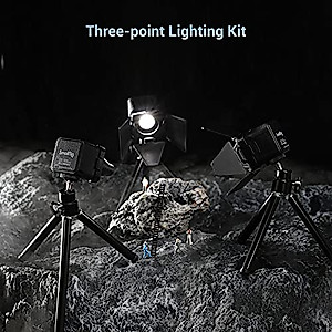 SmallRig RM01 Mini LED Video Light (3 Pack) , Watreproof Portable Lighting Kit with 8 Color Filters, Dimmable Fill Photography Light 5600K CRI95 for Smartphone, Action and DSLR Camera 3469