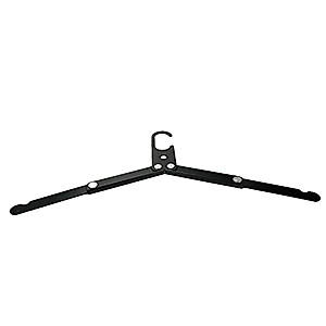 Tsnamay 2Pcs Black Closet Clothes Hangers Folded Hangers Travel Hangers Metal Aluminum Hanger