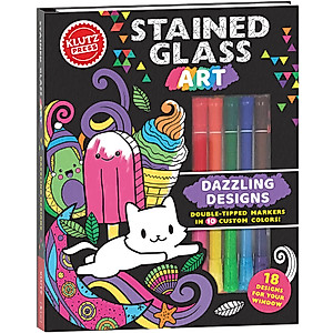 Stained Glass Art: Dazzling Designs (Klutz Activity Book)