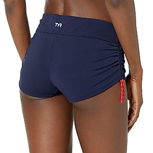 TYR Women's Standard Guard Della Swim Short, Navy, X-Large