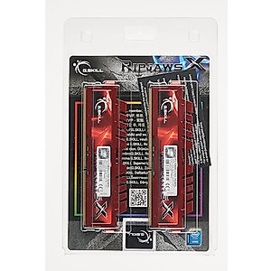 G.SKILL RipjawsX Series (Intel XMP) DDR3 RAM 16GB (2x8GB) 1600MT/s CL10-10-10-30 1.50V Desktop Computer Memory UDIMM (F3-12800CL10D-16GBXL)