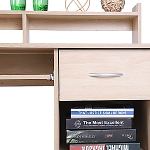 MAISON ARTS Gaming Computer PC Desk, Gamer Workstation, Small Mesa Escritorio Gamer Table Desk